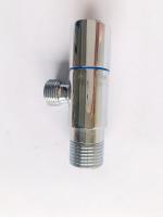 China Bathroom Fittings Cold Water 1/2inch Brass Angle Valve Chrome Plated for sale