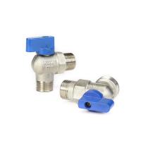 China EN331 Standard 54mm Brass Gas Valve Nickel Plated For Home Kitchen for sale