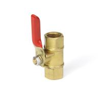 China EN331 Standard 54mm Brass Gas Valve Nickel Plated For Home Kitchen for sale