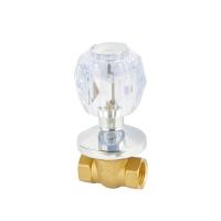 China Normal Temperature Forged Brass stop water valve With Zinc Handle for sale