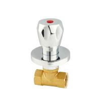 China Quick Fitting Mini Water Inlet Straight Brass Stop Valve OEM ODM OBM for sale