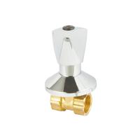 China GOST DIN Standard Manual Brass Concealed Valve Bathroom Stop Valve for sale