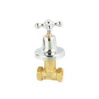 China Wear Resisting  Pegler Type Brass Stop Valve 1 Inch For Water Supply for sale