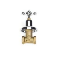 China chrome plating OEM Ball Hot Straight Brass Stop Valve 1/2inch for sale