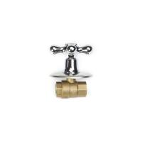 China Water Heater Service Oem Brass Stop Valve Nickel Plating Corrosion Proof for sale