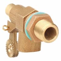China Bulkhead Mounting Brass Float Valve 3/4In Brass Water Trough Float Valve for sale