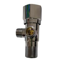 China Two Way Brass Angle Valve Fast Core Plastic Handle 1/2*3/8*3/8 for sale