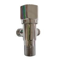 China Two Way Brass Angle Valve Fast Core Plastic Handle 1/2*3/8*3/8 for sale