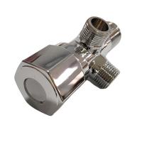 China Two Way Brass Angle Valve Fast Core Plastic Handle 1/2*3/8*3/8 for sale