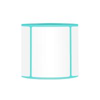 China 70gsm Matte White Direct Thermal Labels with Paper Core and Tack Glue for sale