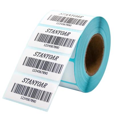 China 70gsm Matte White Direct Thermal Labels with Paper Core and Tack Glue for sale