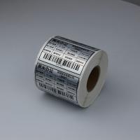 China Custom Printing PET Sticker Label Self Adhesive Waterproof Silver for sale