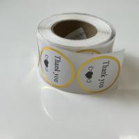 China Custom Printing Vinyl Circle Label Sticker Roll Adhesive Waterproof for sale