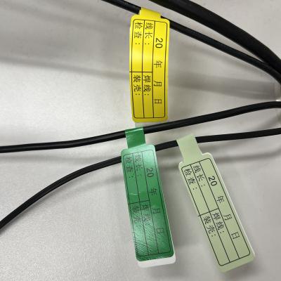 China Optical Fiber Pigtail Network Cable Label Sticker Printable Thermal Transfer for sale