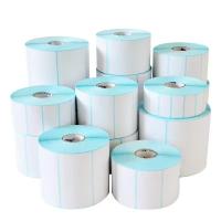 China Waterproof Printable Thermal Label 50*30 Customized Thermal Sticker Paper Roll for sale