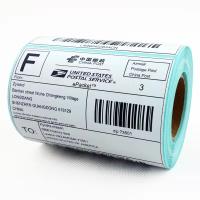 China Fanfold Thermal Label Paper Roll 100mmx150mm 1 Pack 500 PCS 4x6 For Warehouse for sale