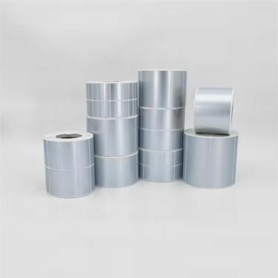 China PET PVC Barcode Label Stickers Adhesive Thermal Transfer Glossy Matte Silver Blank for sale