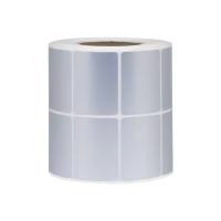 China Matte Silver Pet Label Self Adhesive Label Rectangular Shaped for sale