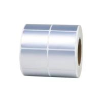 China Matte Silver Pet Label Self Adhesive Label Rectangular Shaped for sale