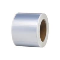 China Silver Matte Finish PET Rectangular Labels Customizable for sale