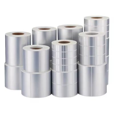 China PET Polyester Printing Barcode Sticker Label Heat Transfer Waterproof Adhesive for sale