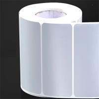 China Matte Silver Waterproof PET Self Adhesive Label Sticker For Document Marking for sale