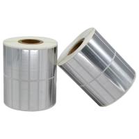 China Pet Matte Silver Label Stickers Heat Resistant For Electronic Appliances for sale
