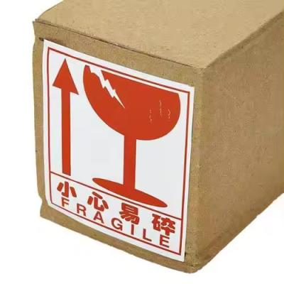 China Paper Adhesive Custom Warning Labels Waterproof with Diagonal Stripes for sale