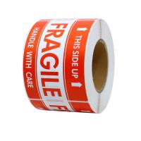China Durable Bold Font Bulletin Warning Label Waterproof Self Adhesive for sale