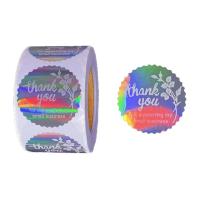 China Thank You Printing Seal Packaging Label Sticker Die Cut Stickers for Bottle for sale