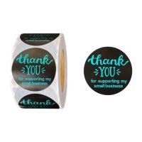 China Thank You Printing Seal Packaging Label Sticker Die Cut Stickers for Bottle for sale