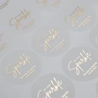 China Full Color Round Water Resistant Labels Personalized Custom Shaped for sale