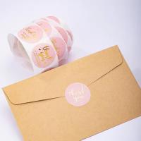 China Custom Printed Round Plastic Synthetic Paper Labels Vinyl Adhesive Waterproof for sale