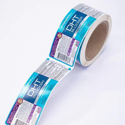China Round Waterproof Synthetic Label Circle Sticker Paper For Packaging for sale