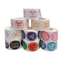 China Custom Printed Round Plastic Synthetic Paper Labels Vinyl Adhesive Waterproof for sale