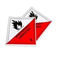 China Outdoor Sunscreen Warning Label Sticker for Carton Fade Heat Resistant Material for sale