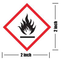 China Vinyl Hazardous Chemicals Labels Waterproof Adhesive Safety Warning Stickers for sale
