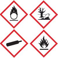 China Vinyl Hazardous Chemicals Labels Waterproof Adhesive Safety Warning Stickers for sale