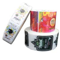 China Packaging Jar Glass Plastic Bottle Label Round Clear With Custom Printing Logo for sale