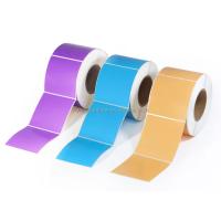 China Rectangle Removable Adhesive Colored Labels Waterproof Customized for sale