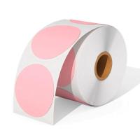 China Round Thermal Printer Stickers Colorful Circle Stickers Multi Purpose Adhesive for sale
