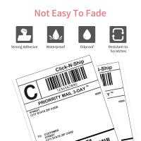 China Fanfold Thermal Transfer Label Direct Thermal Shipping Label for sale