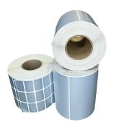 China Matte Finish Silver PET Label with Acrylic Adhesive for sale