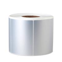 China Blank Matte Silver Shipping PET Label Stickers Printable With Self Adhesive for sale