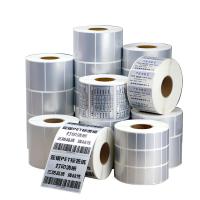 China Blank Direct Thermal PET Label Sticker Silver For Shipping Address Color Coding for sale