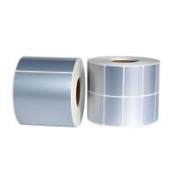 China Customized Printed PET Adhesive Sticker Labels Silver Matte Finished for sale