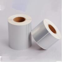 China Customized Printed PET Adhesive Sticker Labels Silver Matte Finished for sale