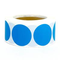 China Round Colored Label Sticker Paper Roll Self Adhesive Waterproof for sale