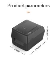 China Barcode Thermal Shipping Smart Label Printer 110mm 4 X 6 Inch Sticker for sale