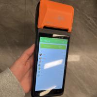 China Touch Screen Pos Fingerprint Handheld Android Pos Terminal With 58mm Printer Point Of Sale Systems for sale